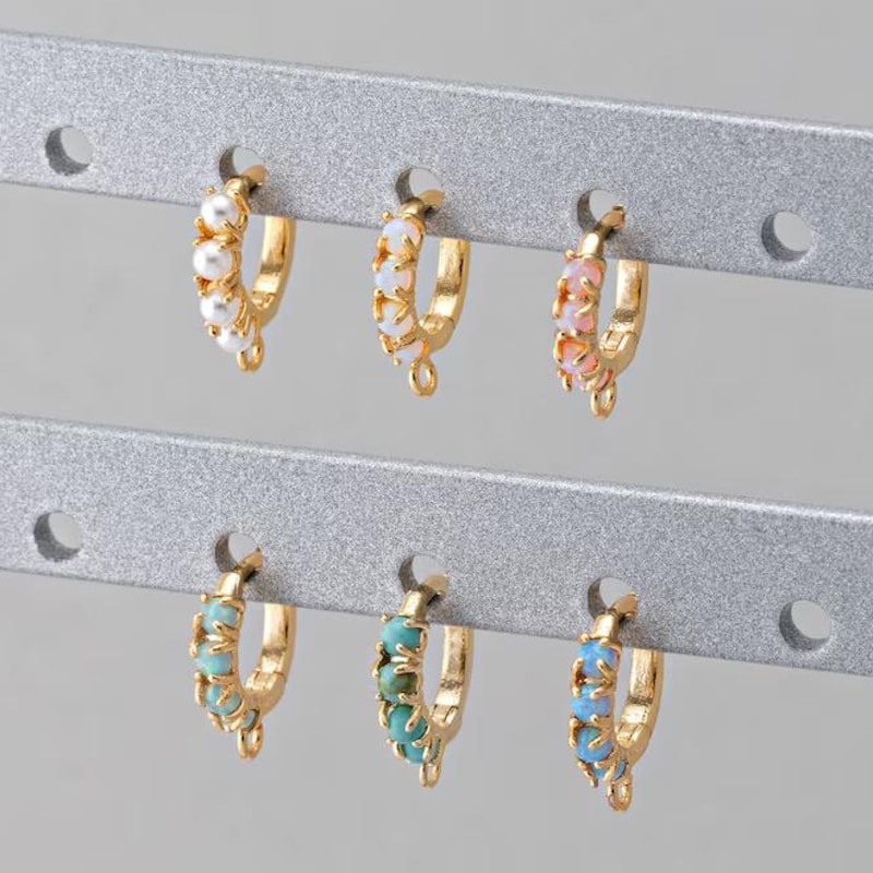 Hoop Earrings One Pearl - Etsy