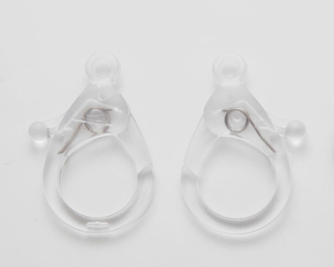 10PCS - Clear Acrylic Clasp, 21×35mm Lobster Clasp , Jewelry Making ...