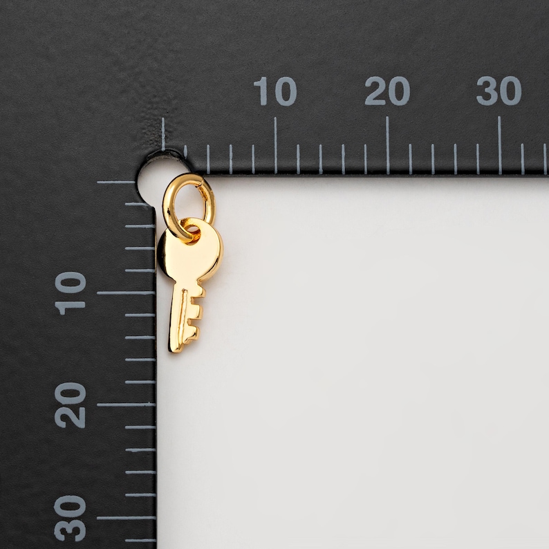 4PCS - Mini Key Charm Pendant, Small Metal Key Dangle for Necklace ...