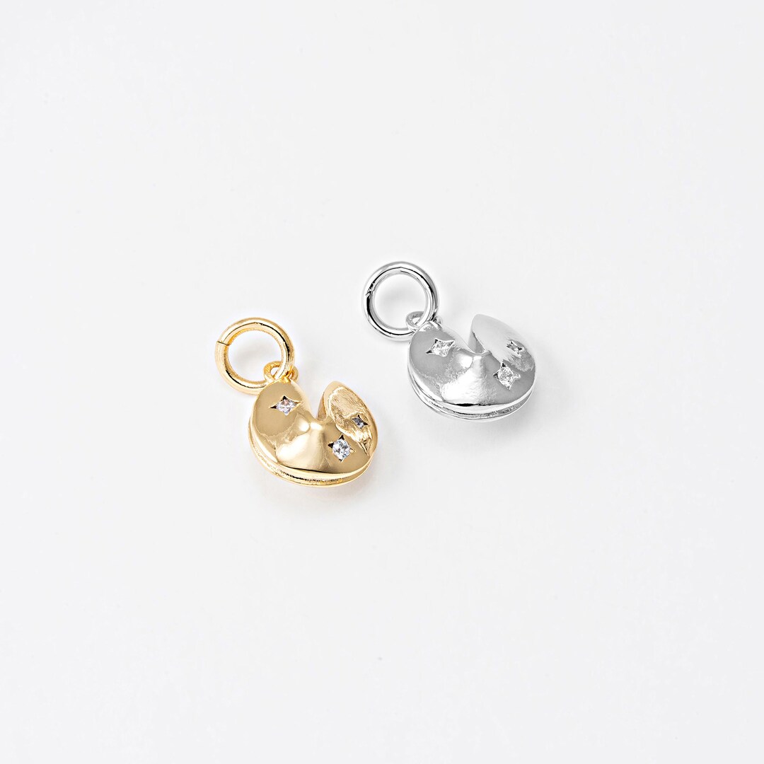 1PC - Fortune Cookie Charms, Lucky Food Snake Pendant, Food Minimalist ...
