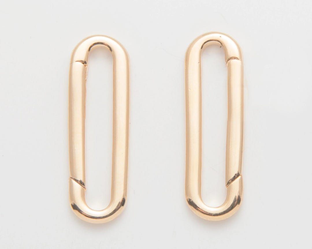 1PC - Chain Link Necklace Clasp Gold, Round Spring Gate Ring, Chain ...