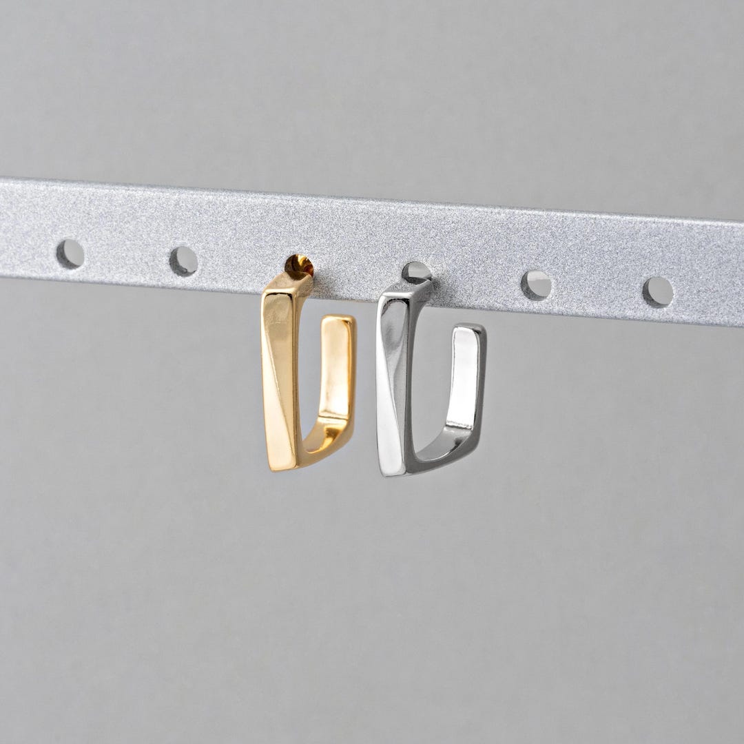 2PCS - Square Earrings, Square Posts, Bold Square Stud Earrings, Bold ...