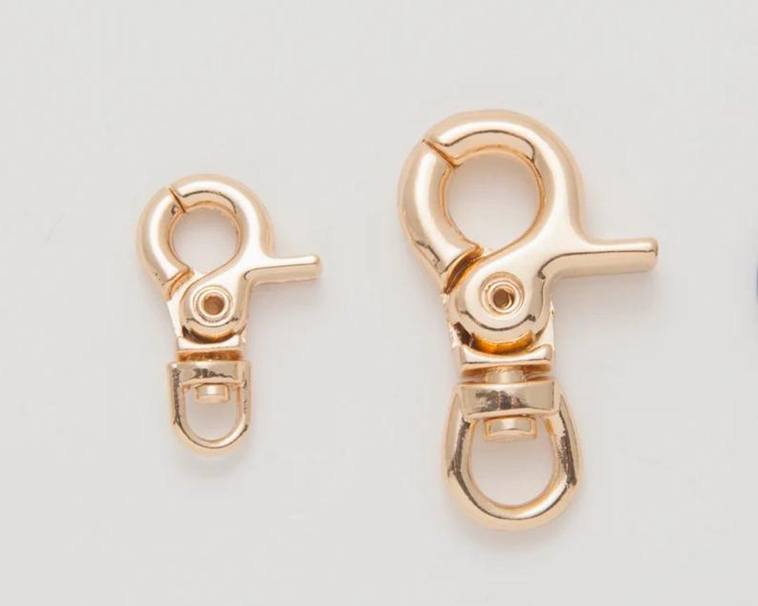 2PCS - Gold Clasps, Round Clasps, Gold Hook, Basic Supplies, 14K Gold ...