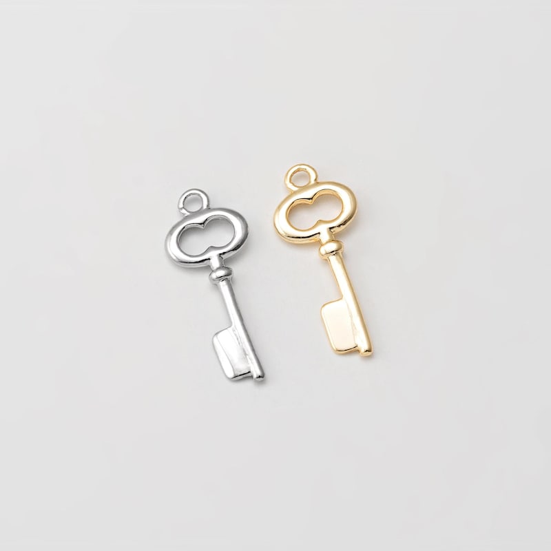 Tiny Key Bead - Etsy