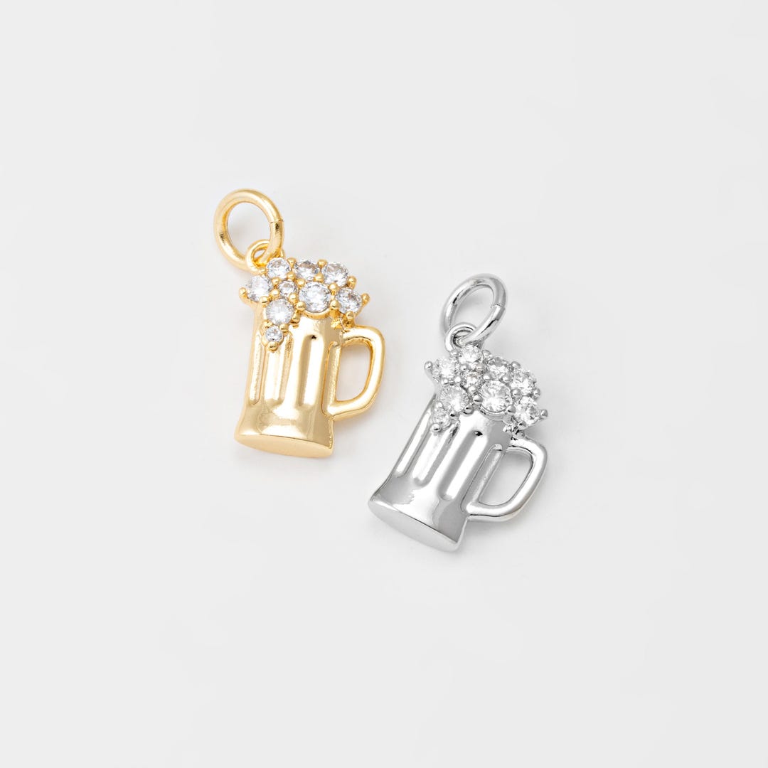 1PC - Draft Beer Charm, Crystal Cubic Draught Beer Star Pendant, Drink ...