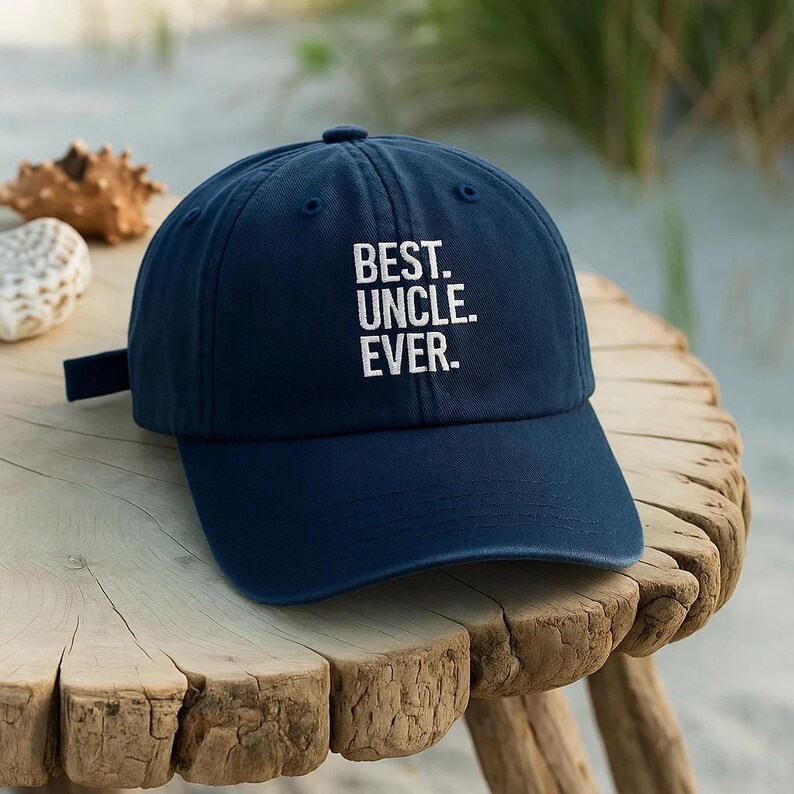 Best Uncle Ever Embroidered Baseball Cap, Personalized Uncle Gift From ...