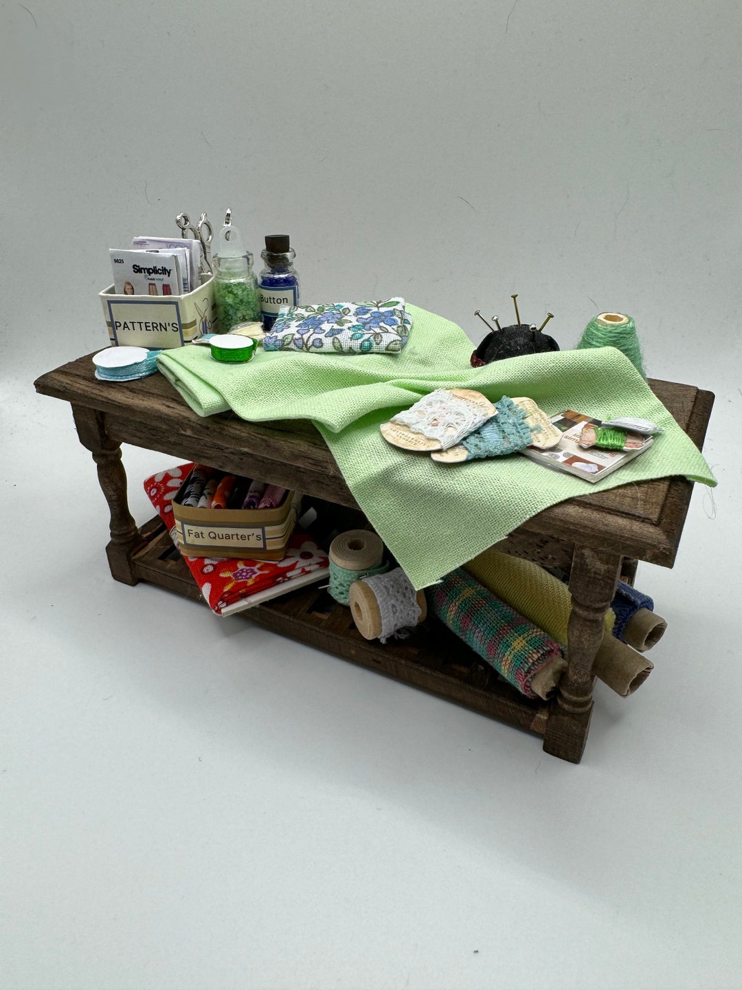 Dolls House Miniatures 1/12th Haberdashery Table - Etsy