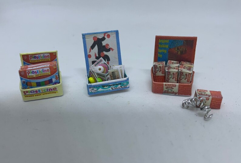 Dolls House Miniatures - 1/24TH Toy Display Counters - Etsy UK