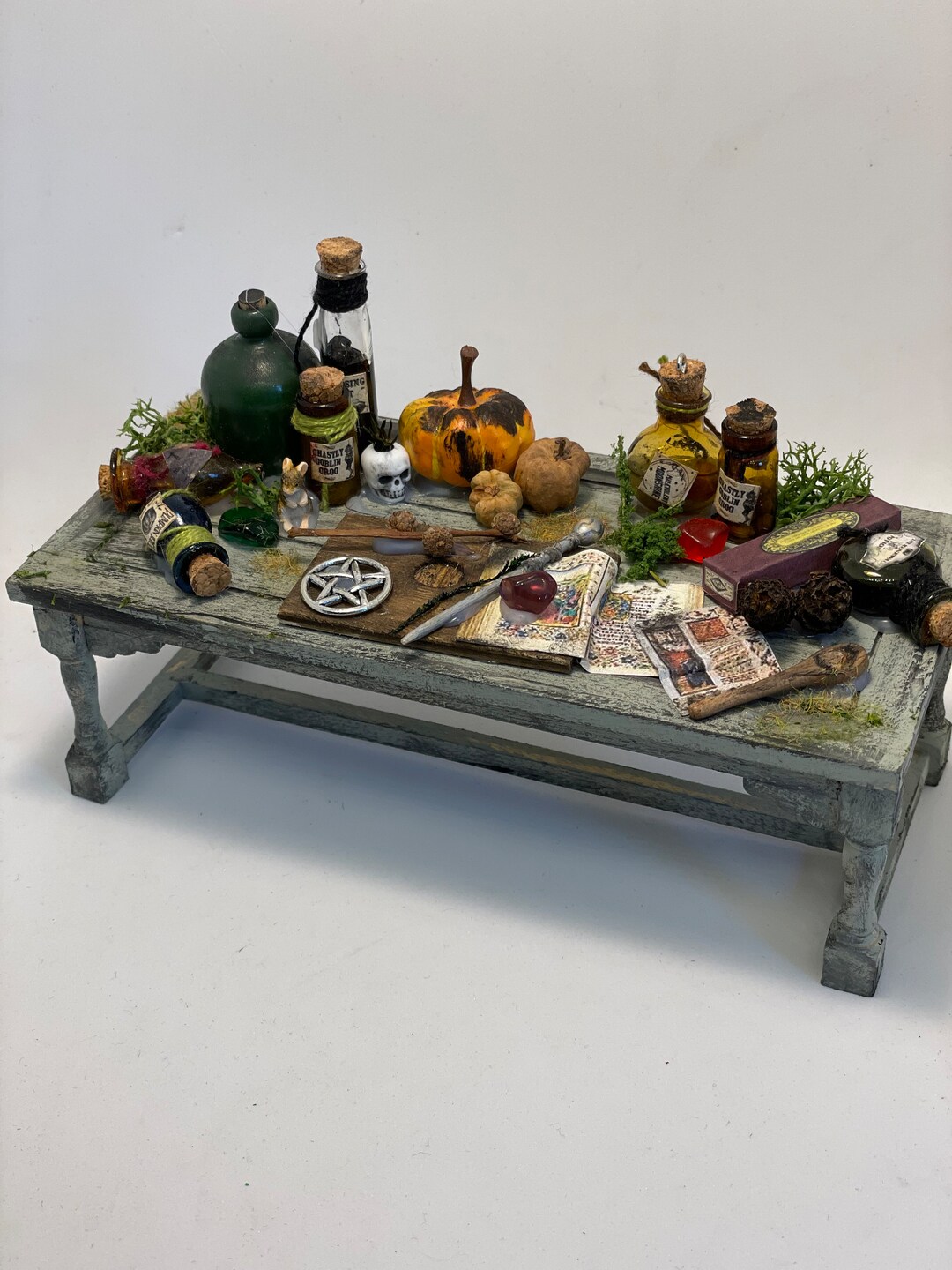 Dolls House Miniatures - 1/12 Witchcraft Spooky Table - Etsy