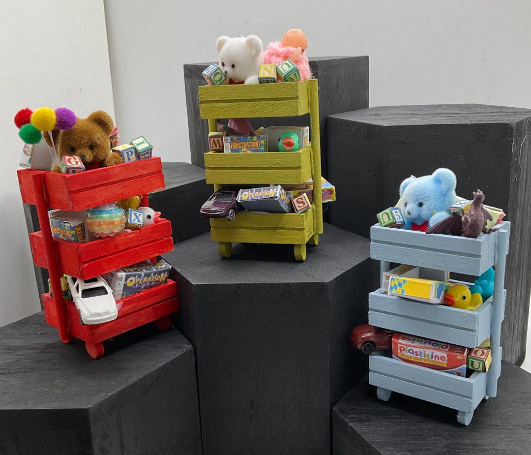 Dolls House Miniatures - Toy Trolley - Etsy