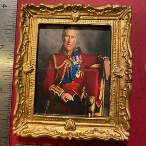 Dolls House Miniatures - Royal - King Charles III - Picture X 1 - Etsy