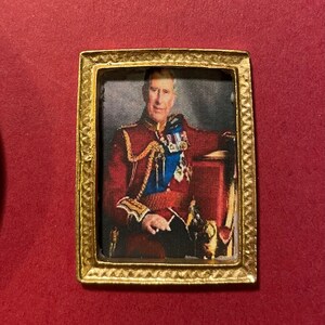 Dolls House Miniatures - Royal - King Charles III - Picture X 1 - Etsy