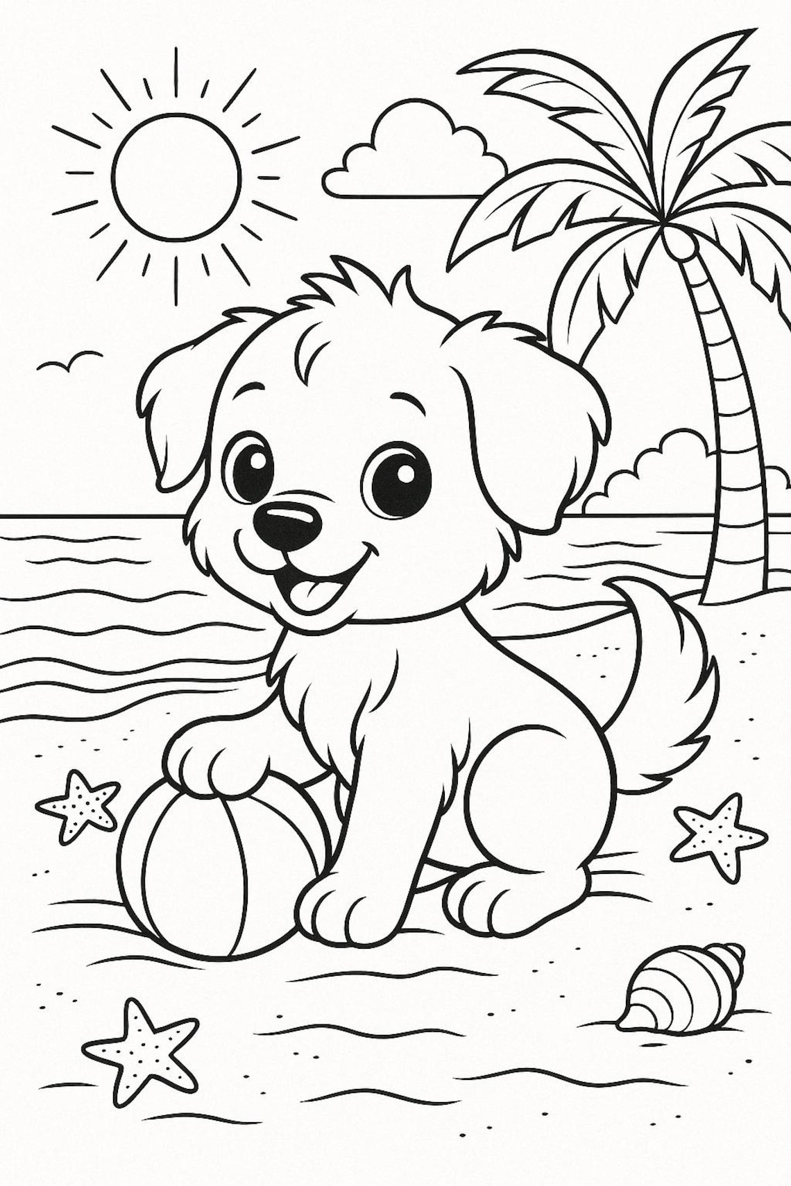 Cute Animal Coloring Pages for Kids – 22 Printable Designs (ZIP ...