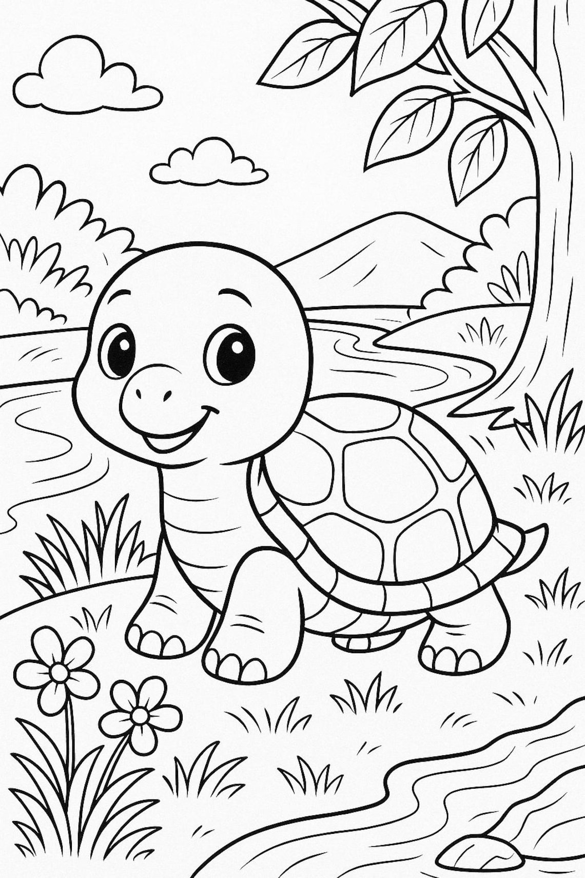 Cute Animal Coloring Pages for Kids – 22 Printable Designs (ZIP ...
