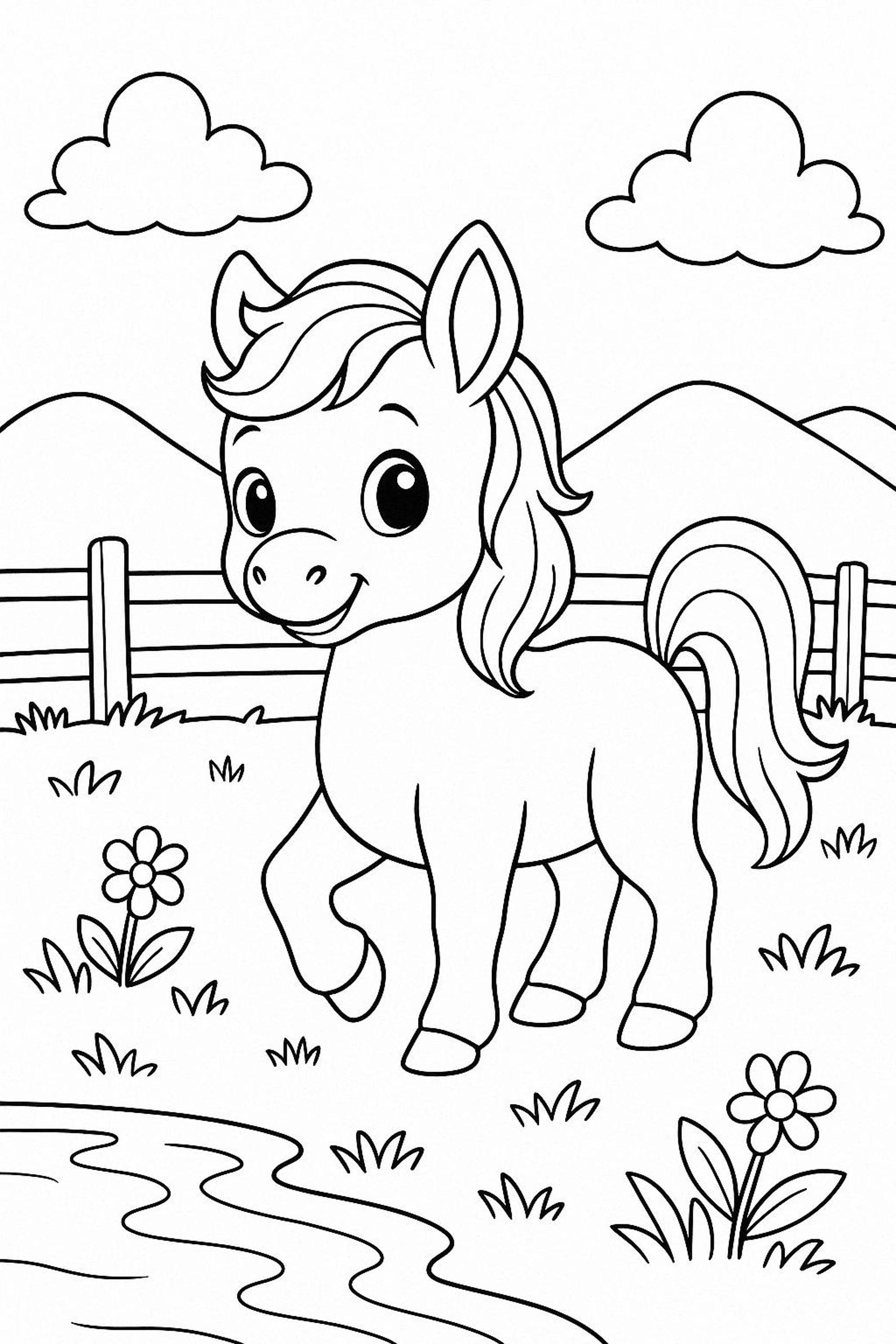Cute Animal Coloring Pages for Kids – 22 Printable Designs (ZIP ...