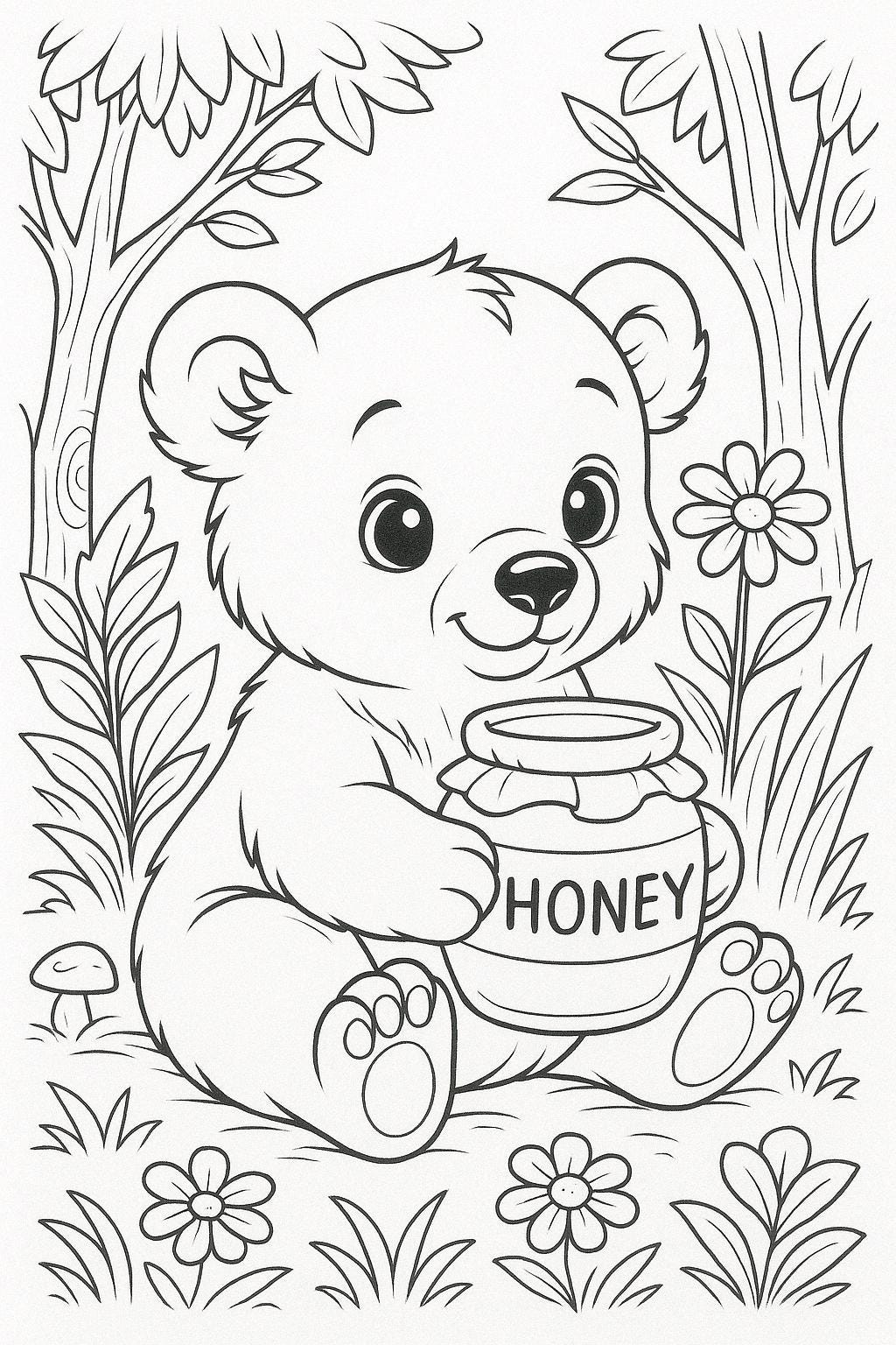 Cute Animal Coloring Pages for Kids – 22 Printable Designs (ZIP ...
