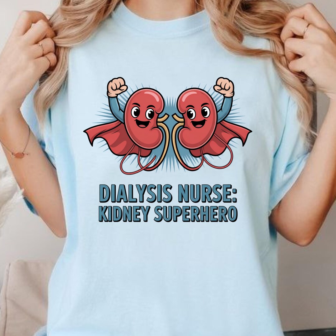 Dialysis Nurse Pocket Print Shirt, Nephrology Tech Tee - Etsy