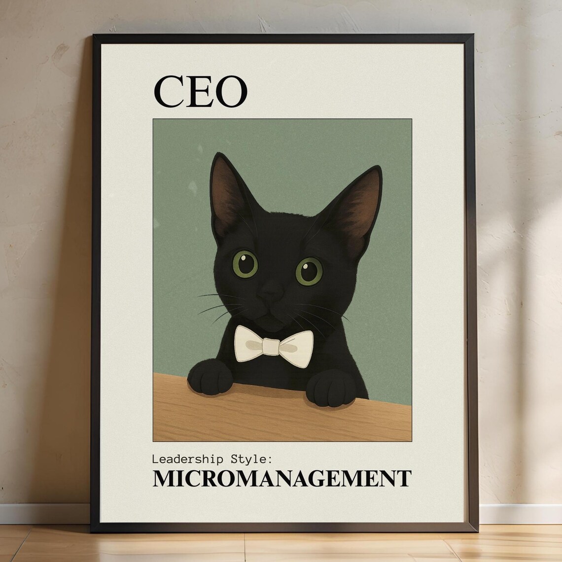 Funny Minimalist Cat Poster - Cubicle Decor Instant Download for ...