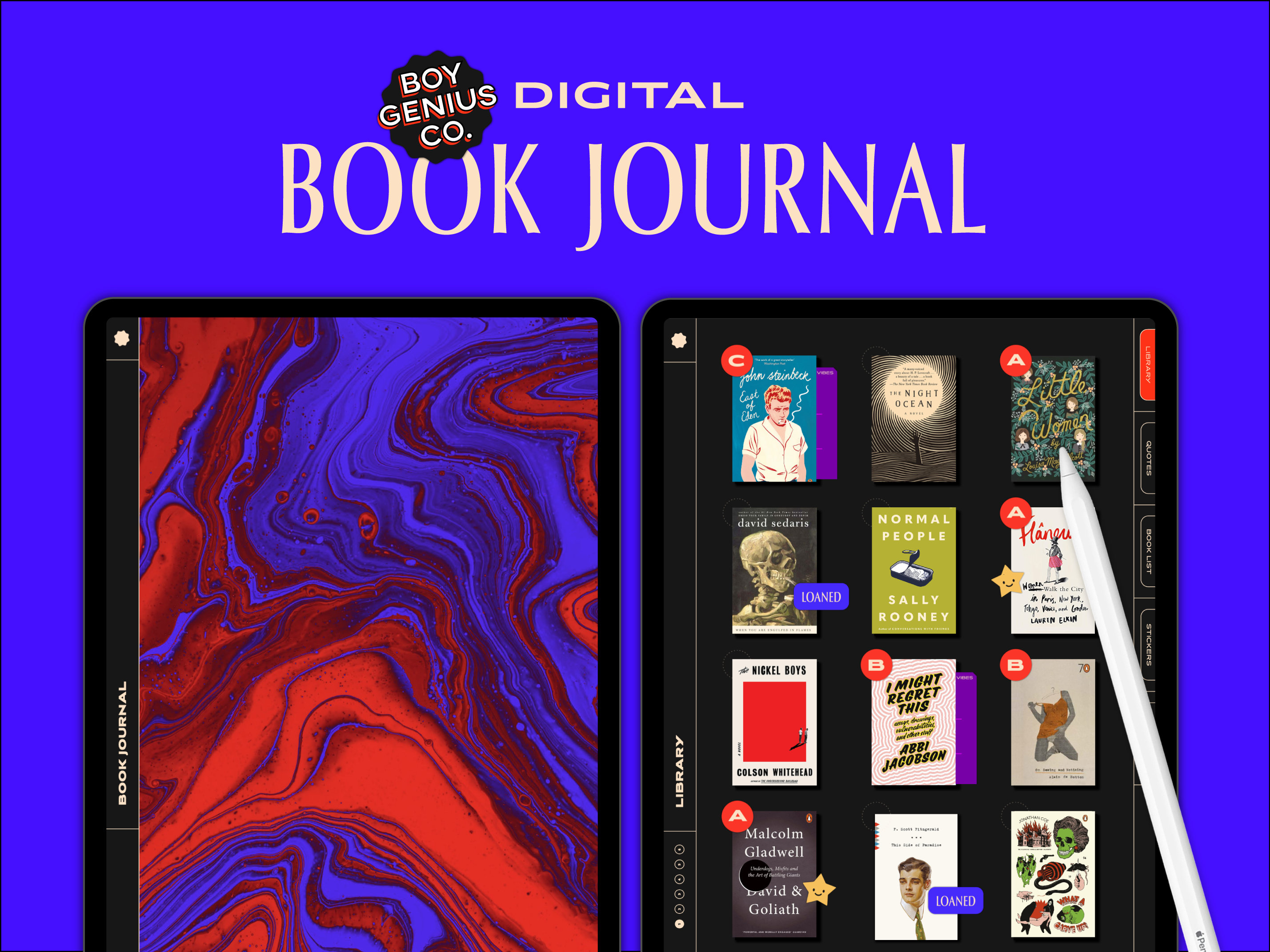 Digital Book Journal | Digital Download, Reading Journal, Reading ...