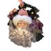 Vintage Santa Head Christmas Holiday Decoration Wall Hanging Decor 8x6 ...