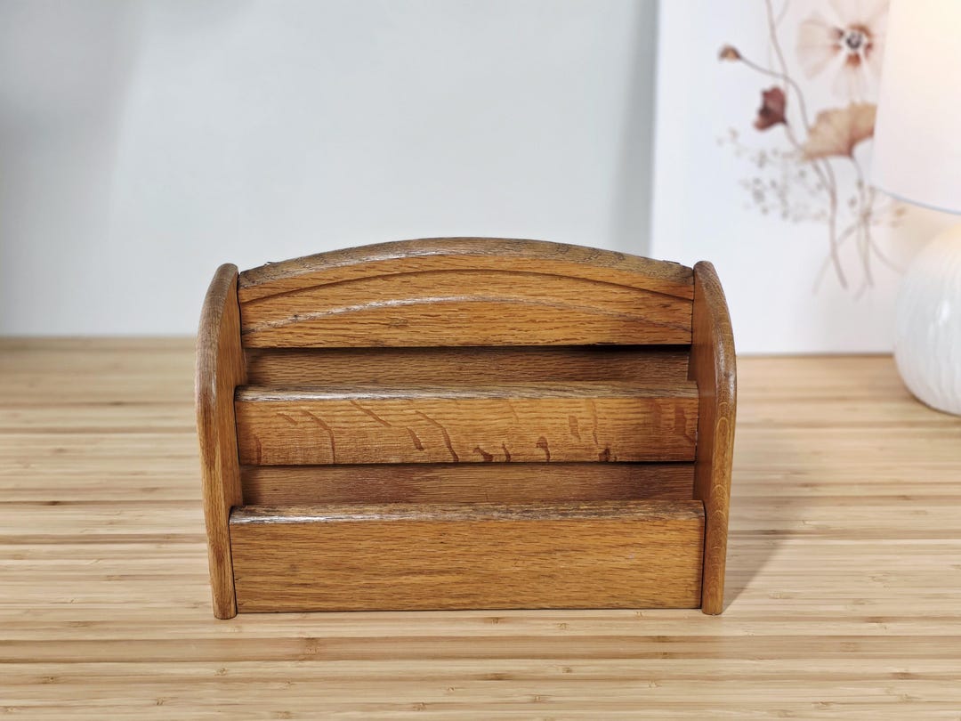 Vintage Oak Letter Rack - Etsy