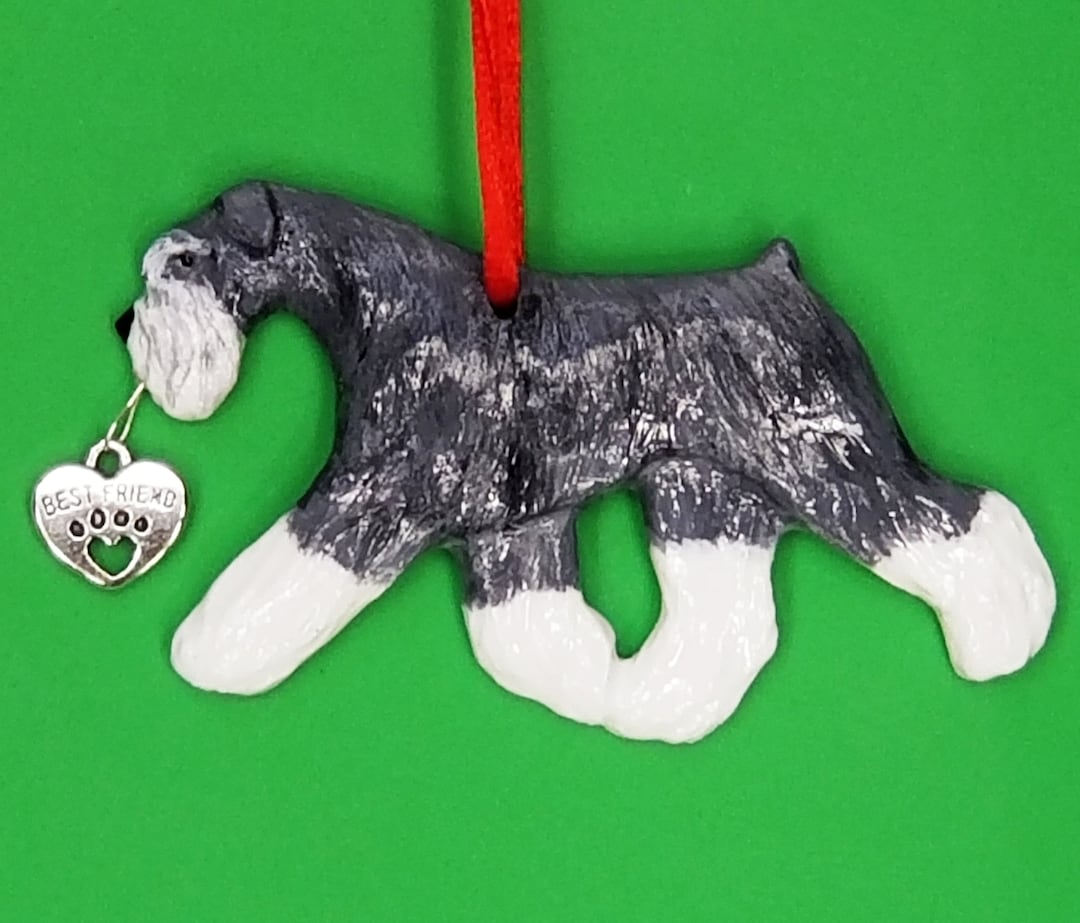 Schnauzer Christmas Ornament/hot Diggity Dog/home and Living/home Decor ...