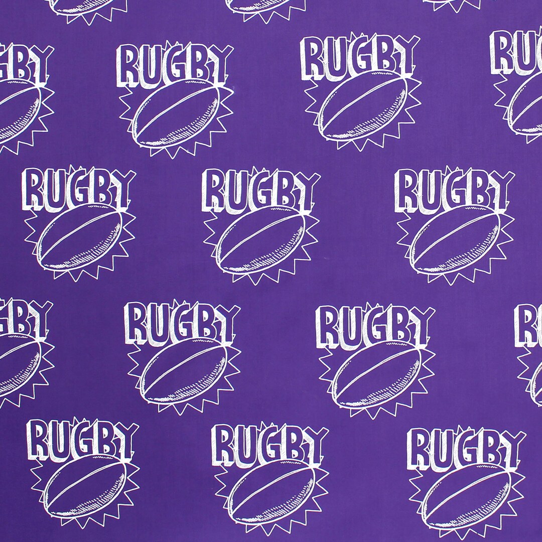 Rugby Fabric by the Yard/36x44"/purple/northcott All Cotton/craft ...