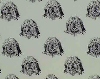 Old English Sheepdogs Coffee Fabric Old English Sheepdog Coffees Dog ...