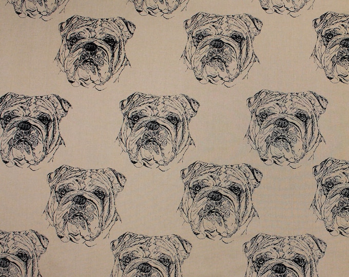 English Bulldog Fabric English Bulldog Pajamas Dog Breed by Petfriendly ...