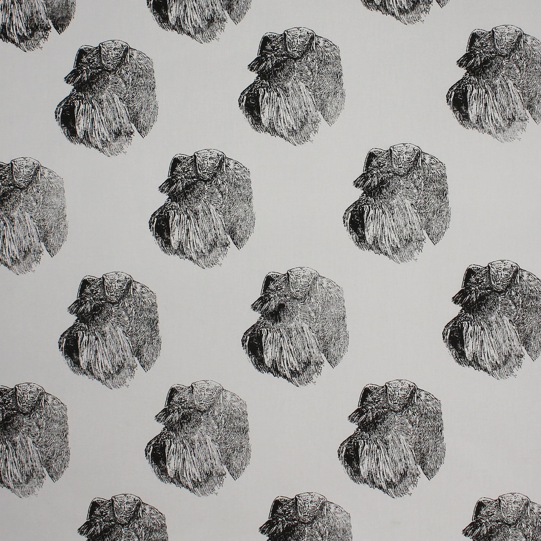 Schnauzer Fabric/36x44"/uncropped Schnauzer Fabric/all Cotton Northcott ...