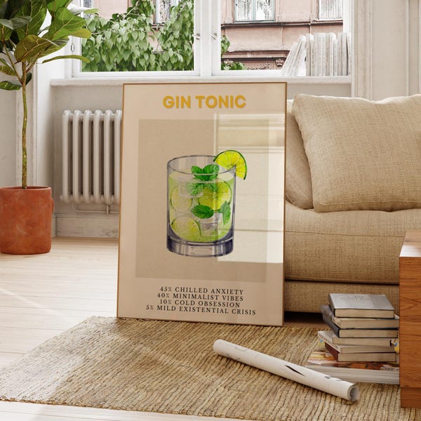 Gin Poster - Etsy