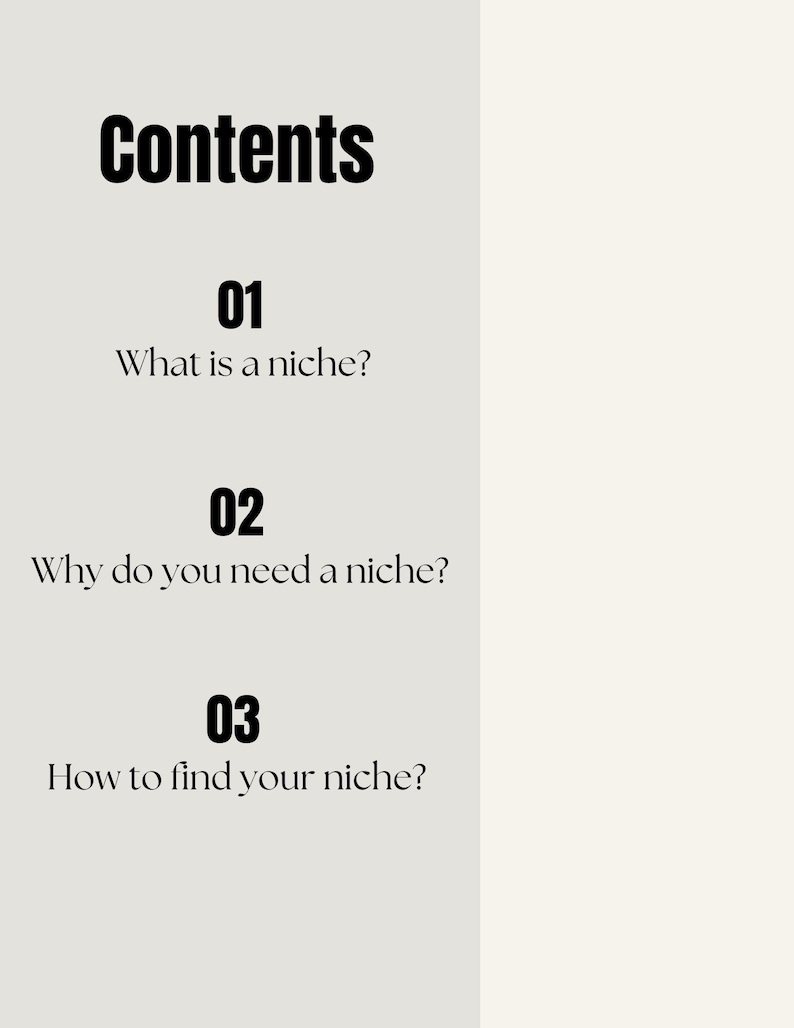 FIND YOUR NICHE - Etsy