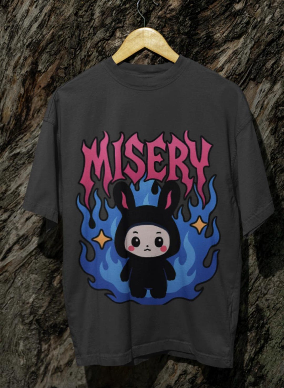 Labubu T-shirt /MISERY Kawaii Darkcore Bunny T-shirt | Premium Gothic ...