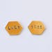 Lady Boss Earrings Boss Lady Girl Boss Boss Babe Hexagon Jewelry Stud ...