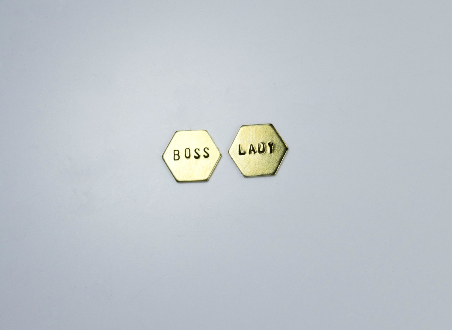 Lady Boss Earrings Boss Lady Girl Boss Boss Babe Hexagon | Etsy