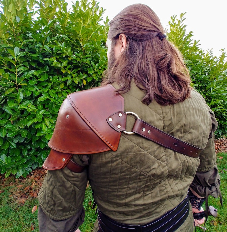 Large Heavy Leather Spaulders/pauldrons shoulder Armor - Etsy UK