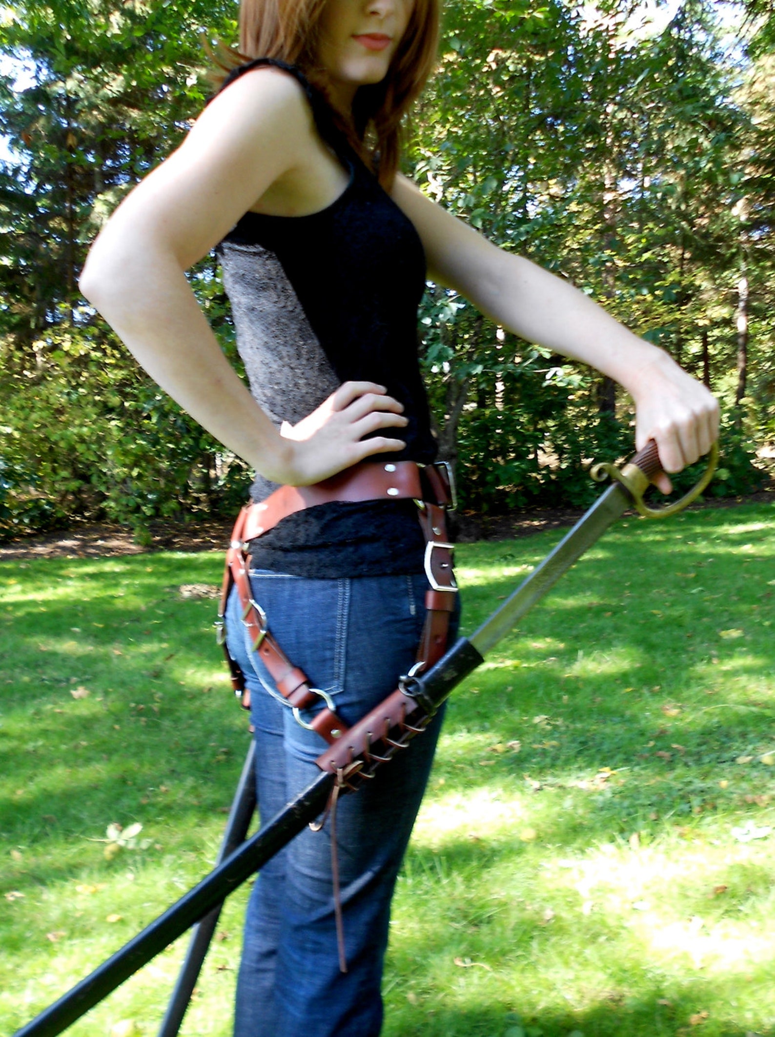 Custom Dual Sword Belt | Etsy