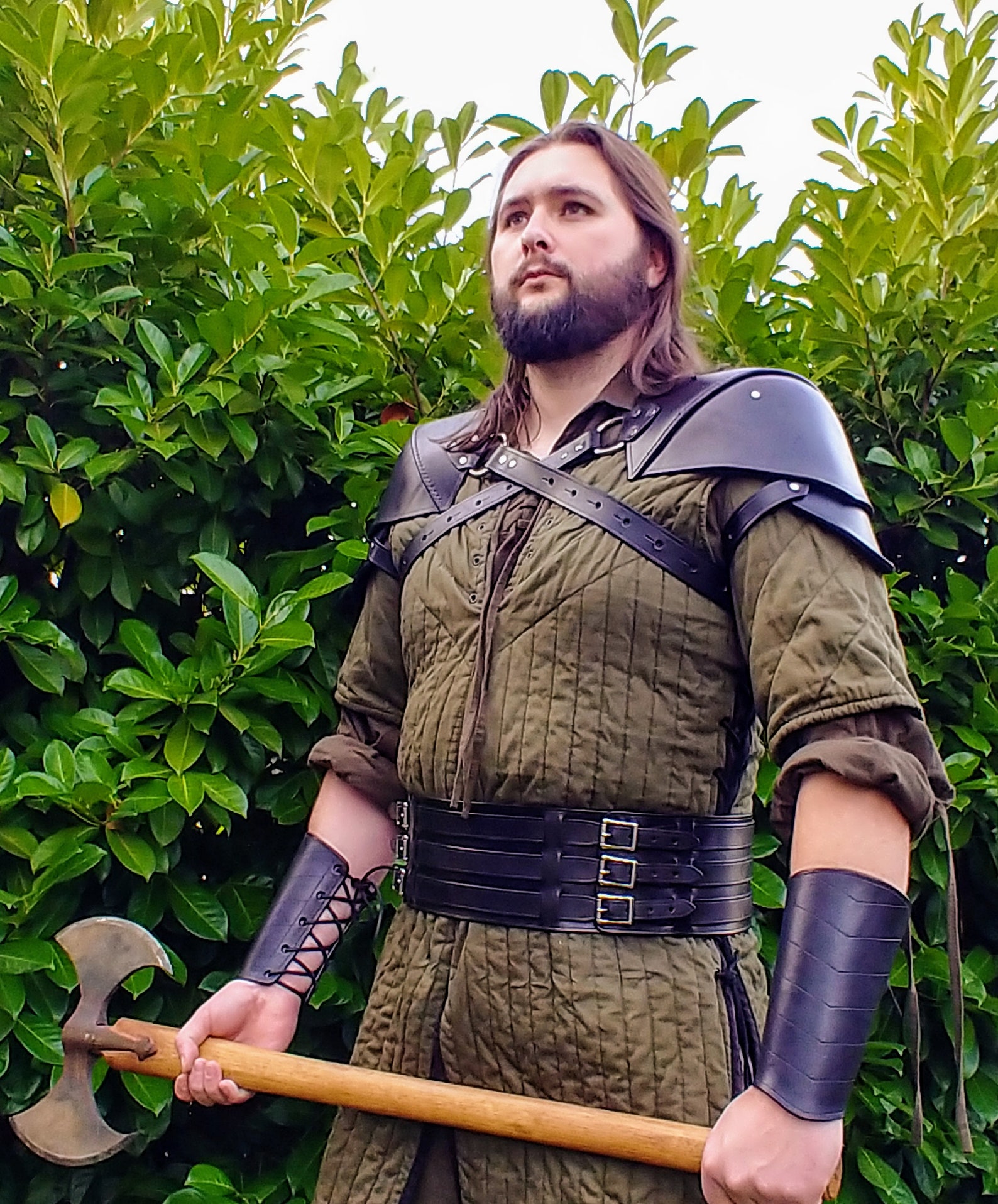 Large Heavy Leather Spaulders/pauldrons shoulder Armor - Etsy