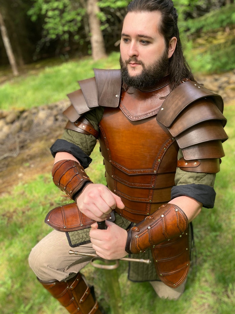 Full Set: Norse Rune Heavy Leather Armor | Etsy