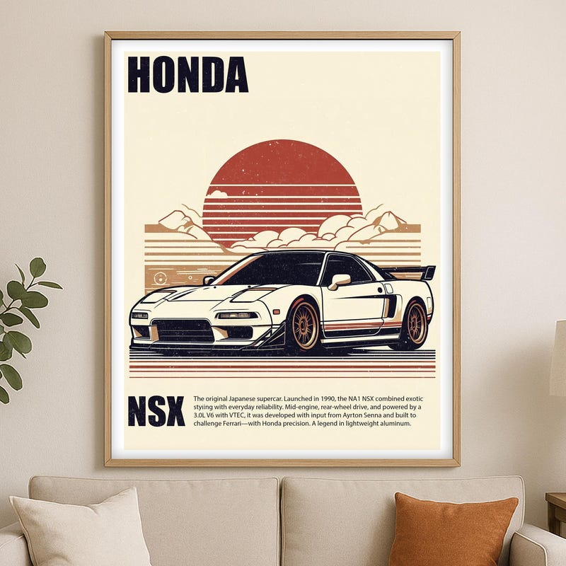 Honda Nsx Jdm Car Poster - Etsy