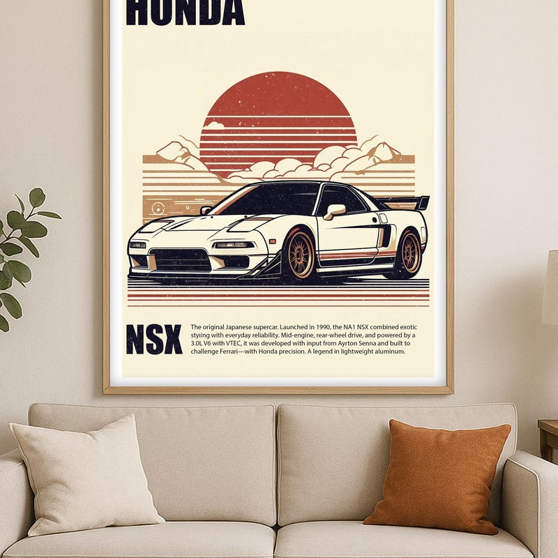 Honda Nsx Jdm Car Poster - Etsy UK
