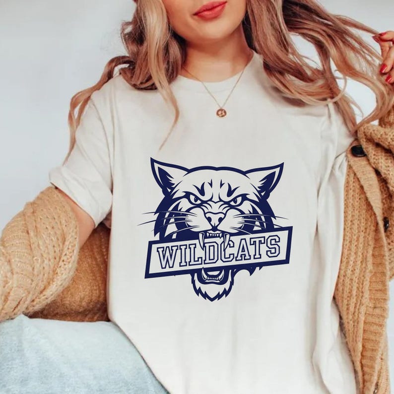Wildcats Head PNG: School Spirit Cutfile for Cricut (digital Download ...