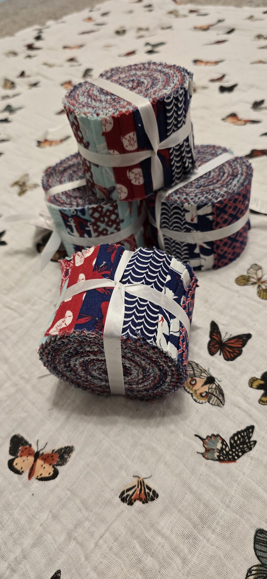 One Seaside Seashell Fun Jelly Roll, 20 Strips, 10 Designs, 2 of Each ...