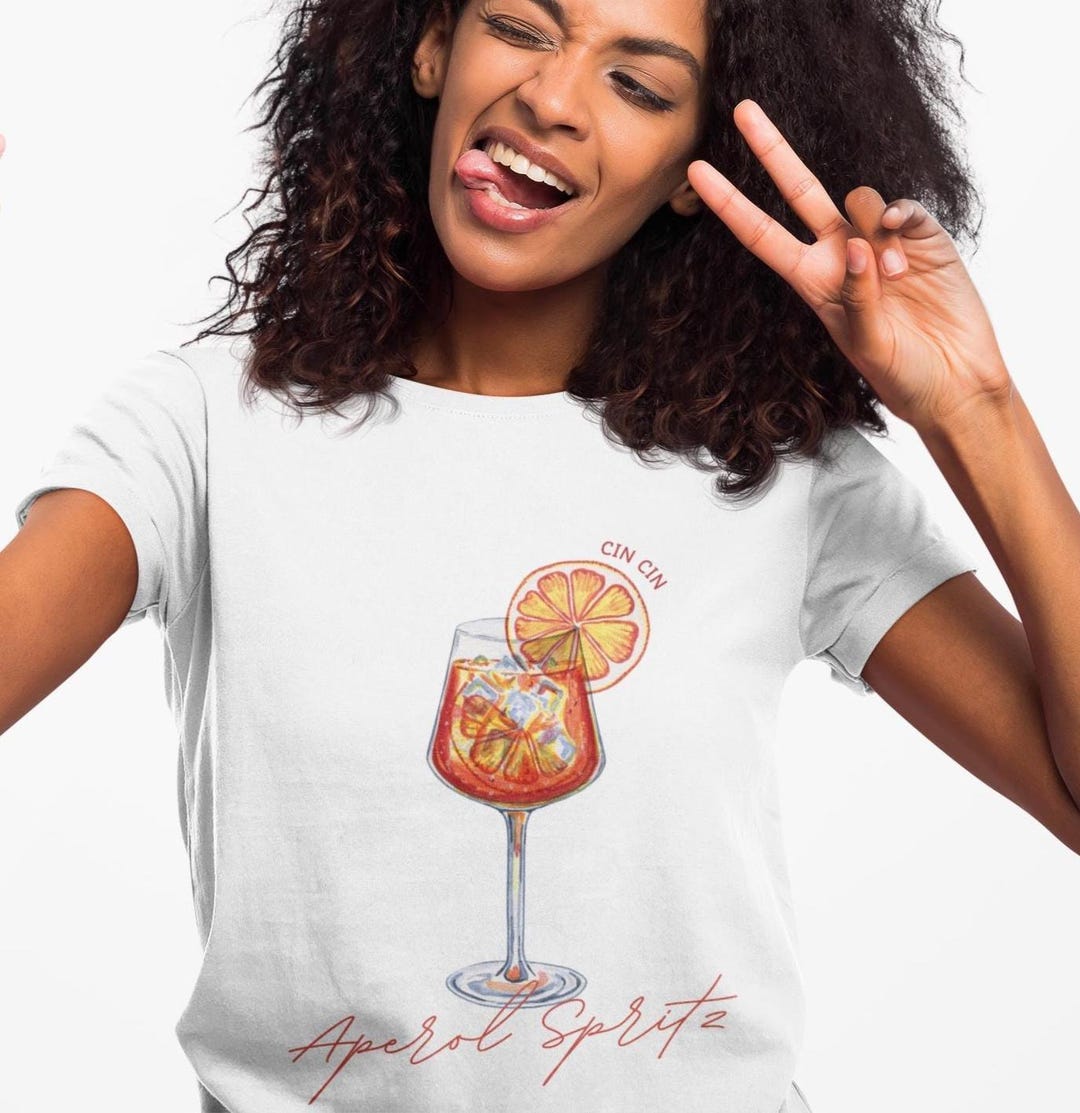 Aperol Spritz Cin Cin Unisex T-shirt – Summer Aperitivo Tee, Funny ...