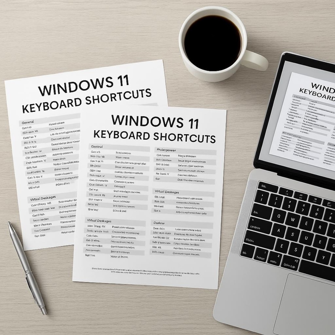 Windows 11 Keyboard Shortcuts PDF – Digital Download, Shortcuts, Cheat Sheet, Printable, Windows ...
