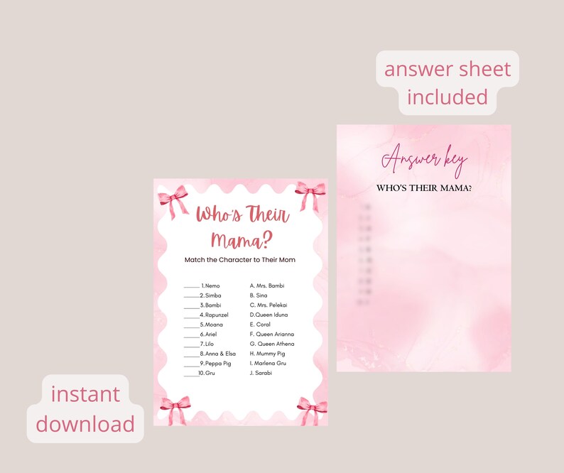 Mothers Day Games | Mother's Day Printable | Happy Mother's Day | Mum's ...