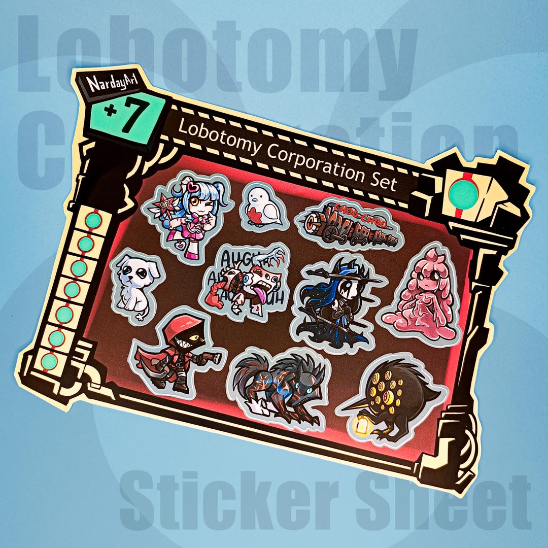 Abnormalities Lobotomy Corporation | Vinyl Sticker Set | Project Moon ...