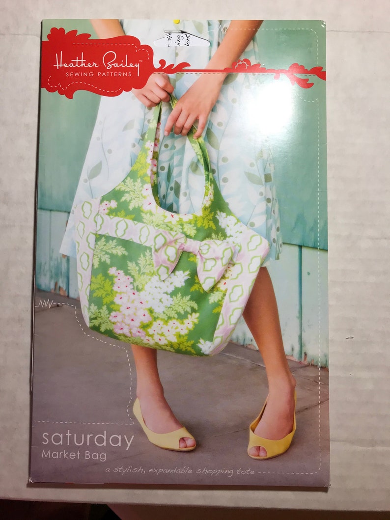 Heather Bailey Sewing Pattern UNCUT Saturday Market Bag / - Etsy