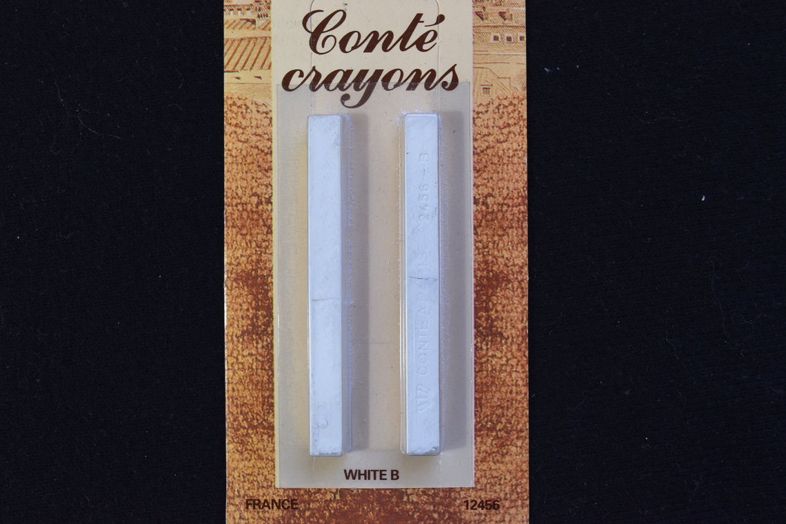 Conté Crayons 2-pack - White - White 2B - Black - Sanguine - Great ...