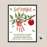 Fall Handprint Art, Fall Handprint Craft Printable for Toddler Kids ...